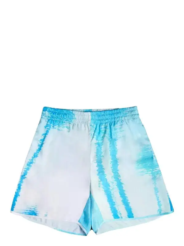 BLUE SKY INN Shadow Graphic-print Shorts - White