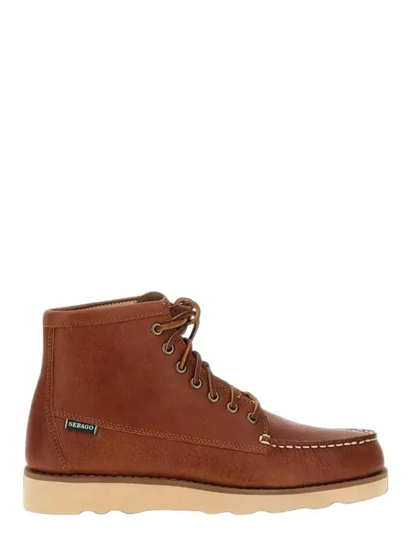SEBAGO Tumb Moc-toe Lace-up Boots - Brown