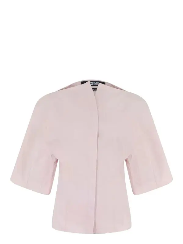 Jacquemus Wide-sleeve Concealed-fastening Shirt - Pink