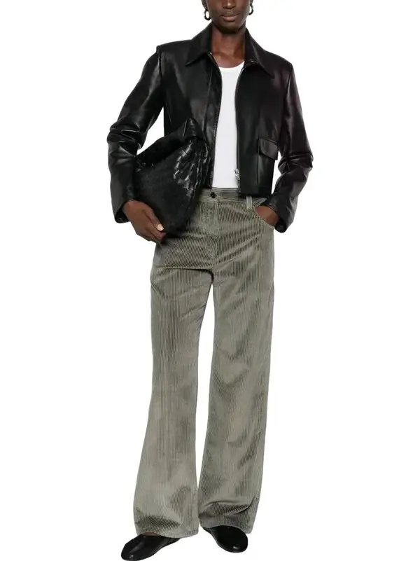 Brunello Cucinelli Straight-leg Corduroy Trousers - Grey