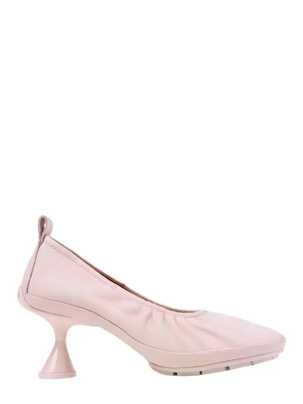 Camper Right Left Sculptural-heel Leather Pumps - Pink