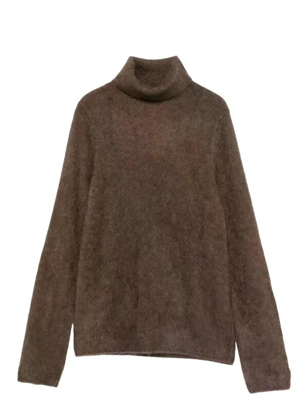 P.a.r.o.s.h Roll-neck Knitted Sweater - Brown
