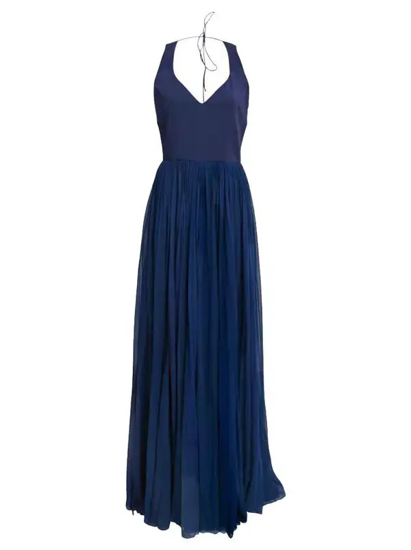 Emilio Pucci Pleated Maxi Dress - Blue