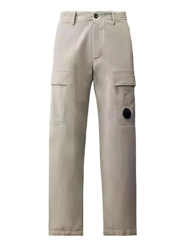 C.P. COMPANY Stretch Sateen Regular Cargo Pants - Neutrals
