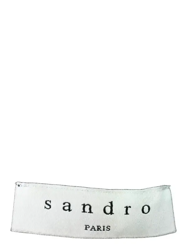 Sandro Ribbed-knit Flared Skirt - Black