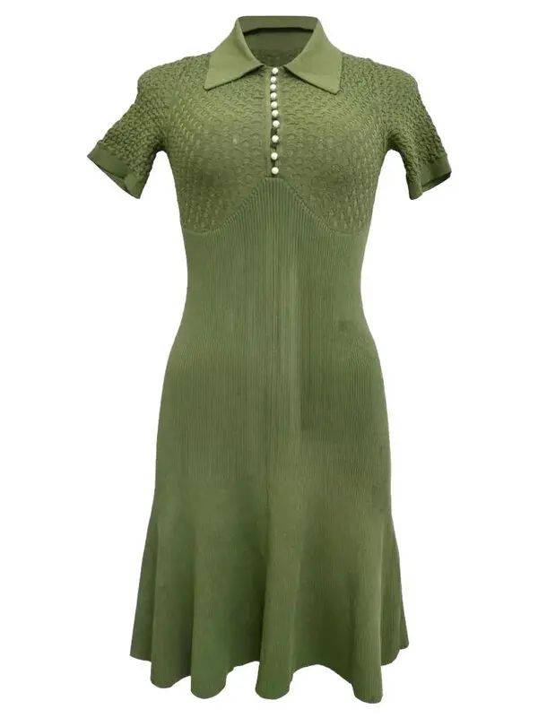Sandro Esmila Knitted Dress - Green