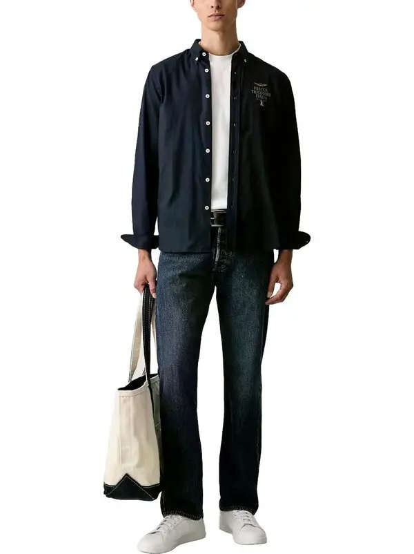 AERONAUTICA MILITARE Cotton Shirt - Blue
