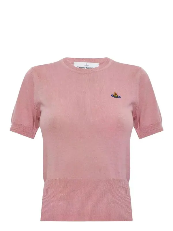 VIVIENNE WESTWOOD Bea Orb-embroidered Sweater - Pink