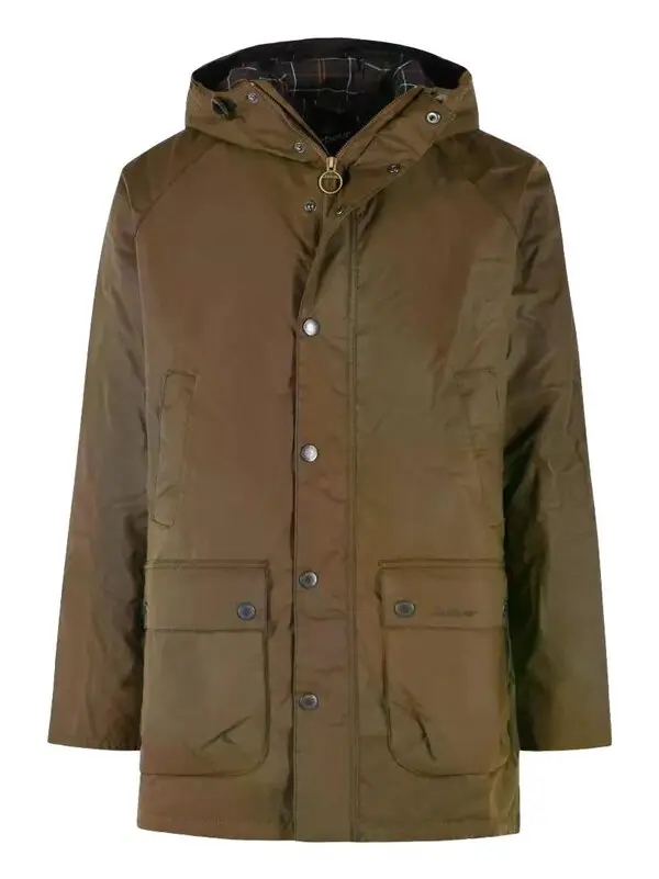 Barbour Bedale Waxed Parka - Brown