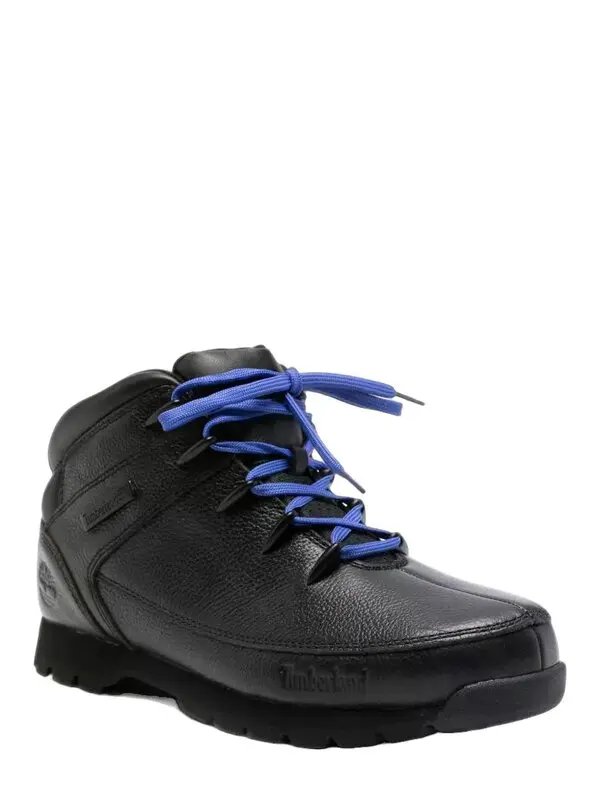 Timberland Grained Leather Ankle Boots - Black