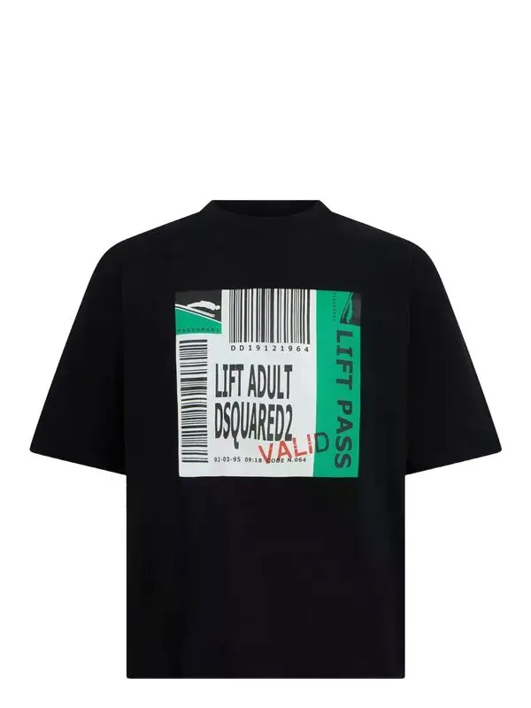 Dsquared2 Graphic-print Loose-fit T-shirt - Black