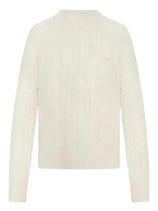 Barbour Ashdown Relaxed Wool-blend Cable-knit Jumper - Neutrals