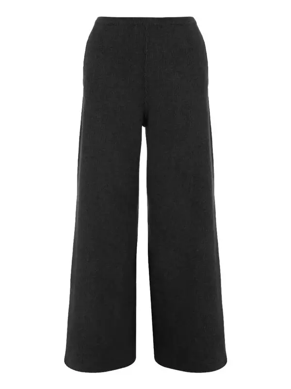 Bruno Manetti Knit Wide-leg Trousers - Black