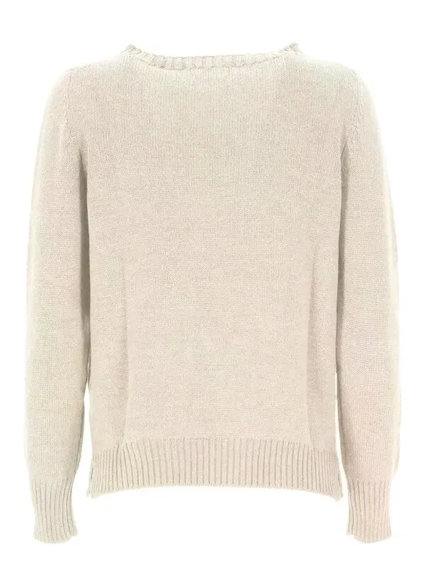GRAN SASSO Wool Crew-neck Sweater - Neutrals