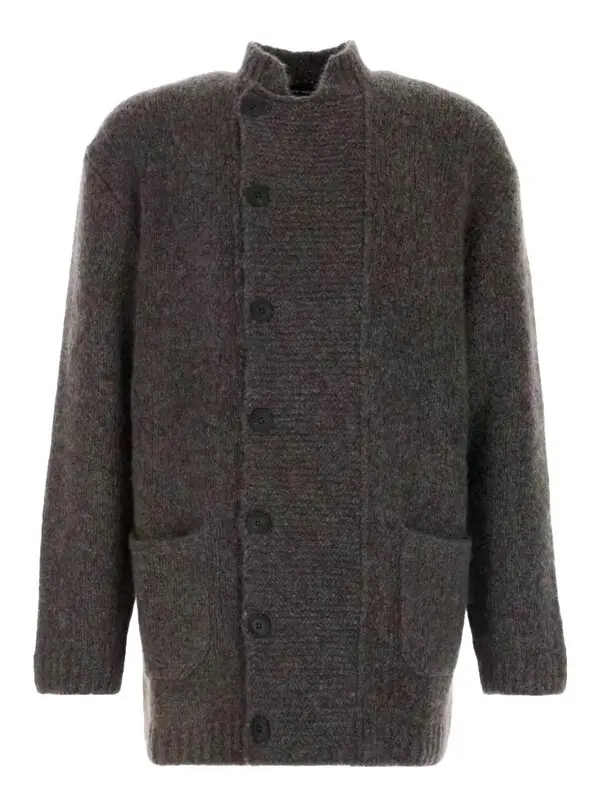Giorgio Armani Button-up Knit Cardigan - Blue