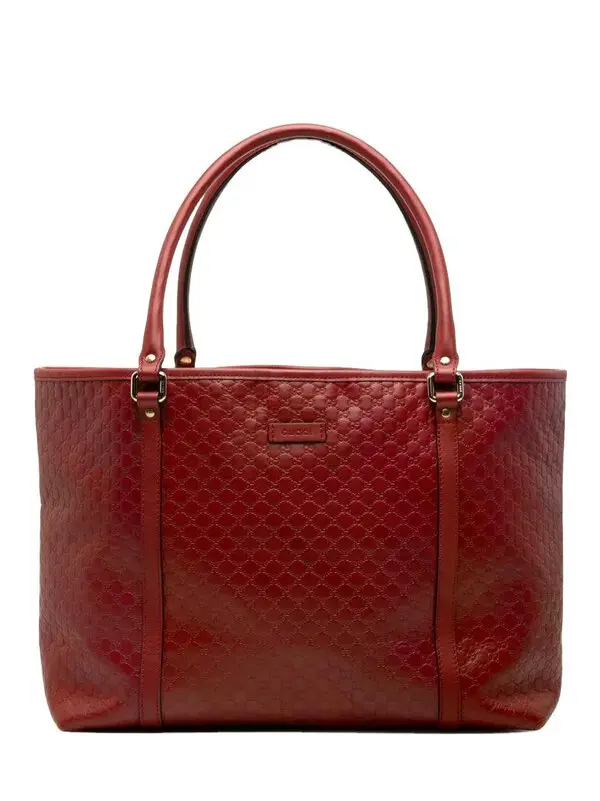 Gucci 2000-2015 Microguccissima Joy Tote Bag - Red