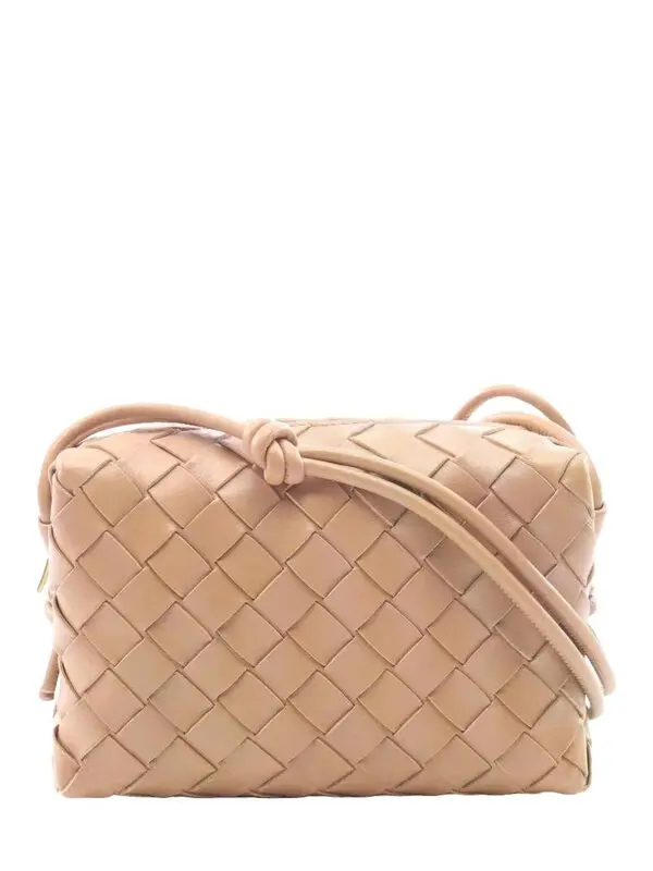 Bottega Veneta Intrecciato Loop Cross Body Bag - Neutrals