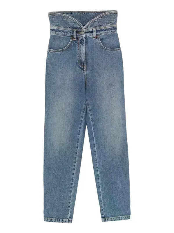 Philosophy Di Lorenzo Serafini High-waisted V-cut Jeans - Blue