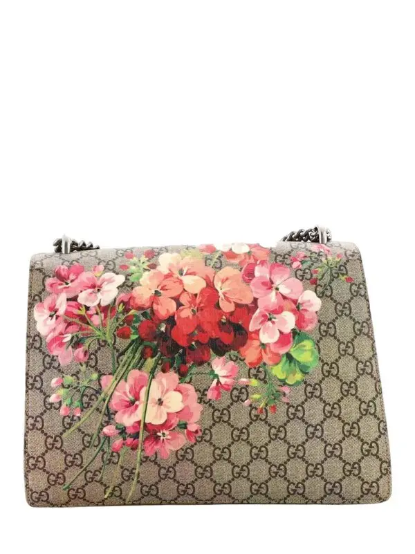 Gucci Dionysus Blooms Print Gg Coated Canvas Medium Shoulder Bag - Brown