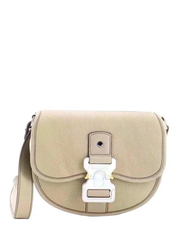 Dior Gallop Flap Messenger Bag Leather Mini Crossbody Bag - Green