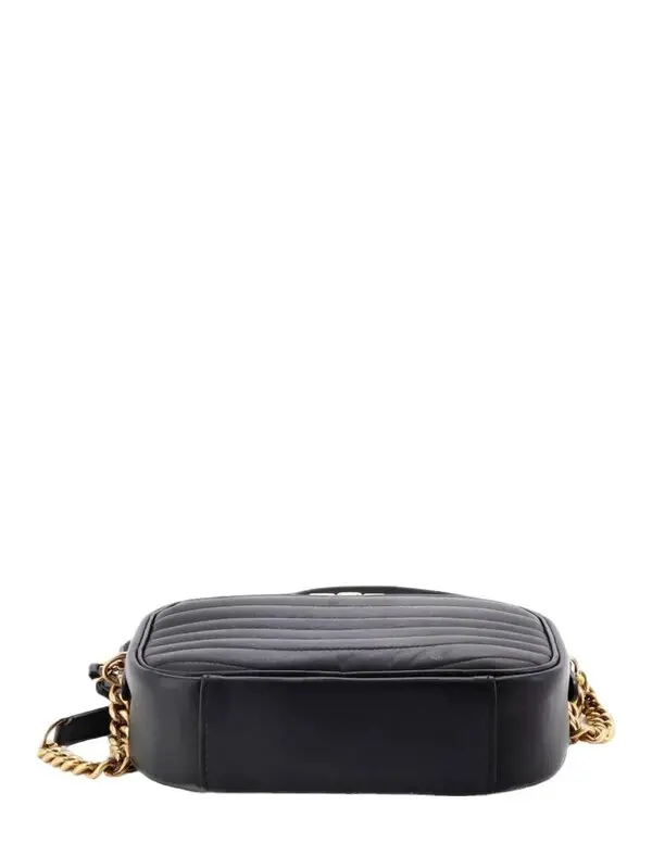 LOUIS VUITTON Quilted Leather Cross Body Camera Bag - Black