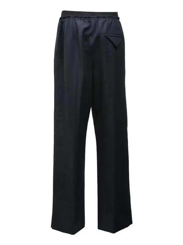 Bottega Veneta Straight-leg Wool Trousers - Blue