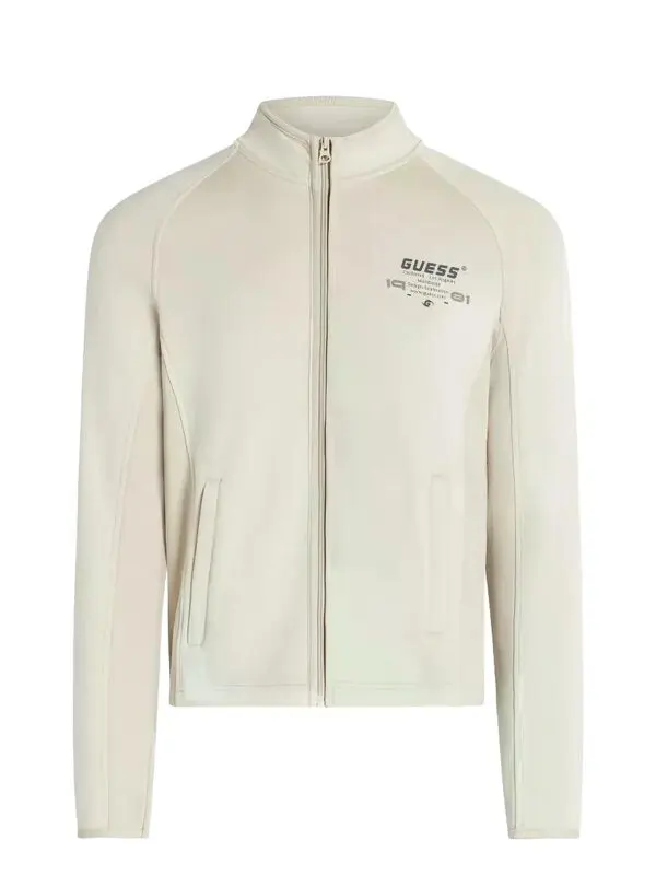 Guess Scuba Full-zip Sweatshirt - Neutrals
