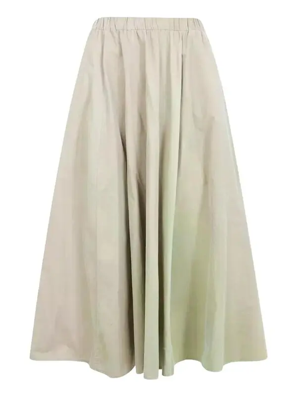 Aspesi Elasticated-waist Corduroy Midi Skirt - Neutrals