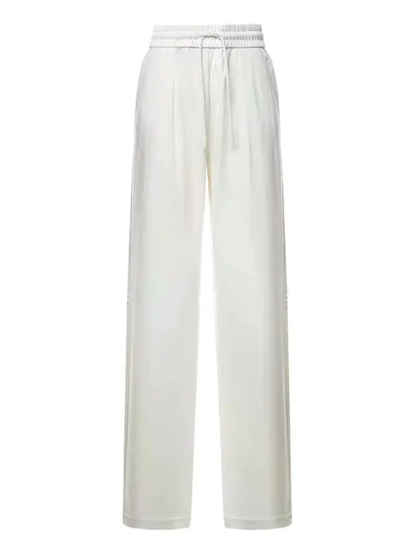 Max Mara Drawstring Wide-leg Track Pants - Neutrals