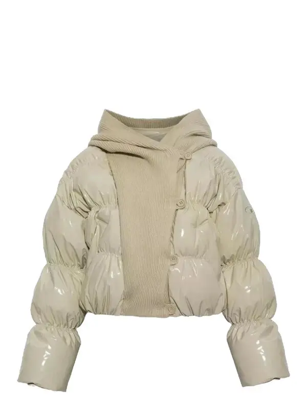 DIESEL® W-idney Hooded Puffer Jacket - Neutrals