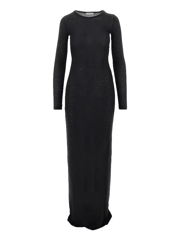 7 For All Mankind Jersey Long Dress - Black