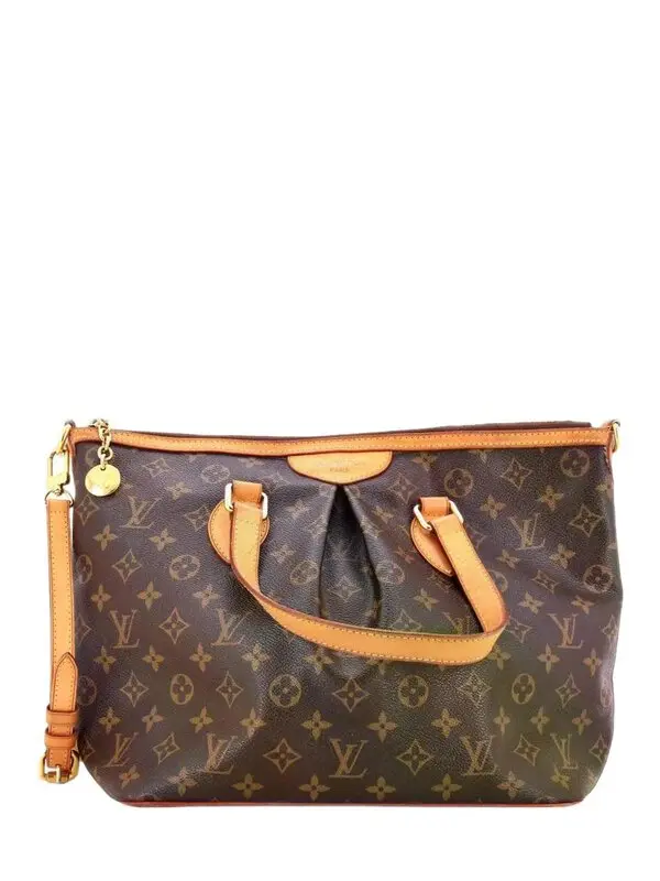 LOUIS VUITTON Palermo Monogram Canvas Pm Tote Bag - Brown