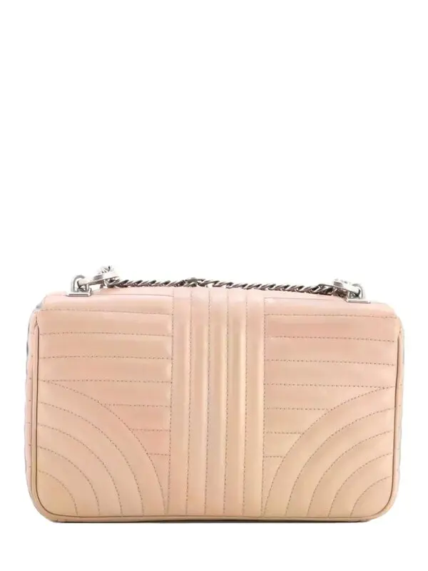 Prada Diagramme Quilted Leather Medium Crossbody Bag - Neutrals