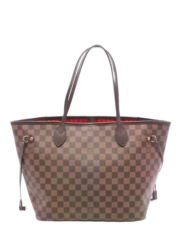 LOUIS VUITTON 2012 Damier Ebene Neverfull Mm Tote Bag - Brown