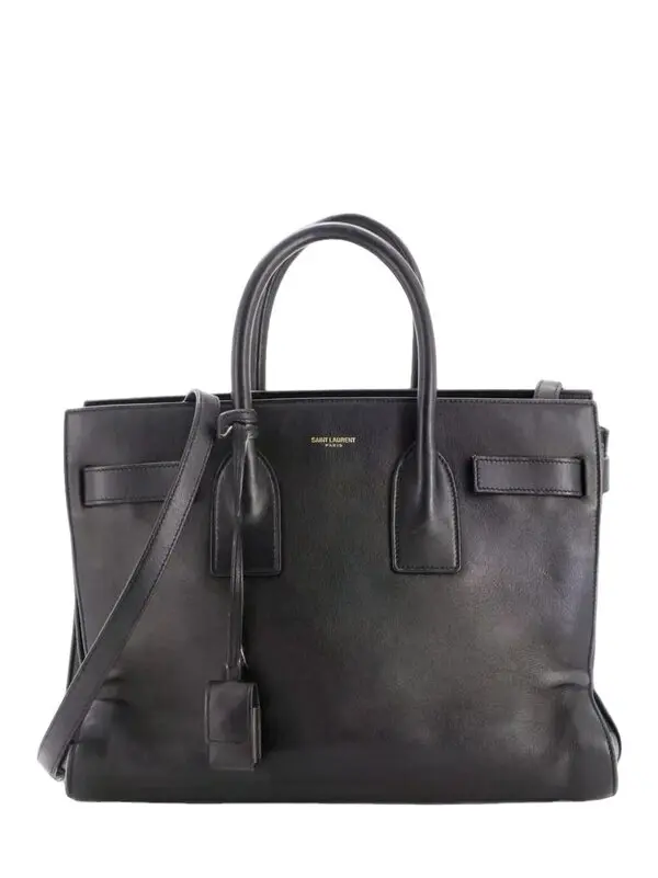 Saint Laurent Sac De Jour Leather Satchel - Black