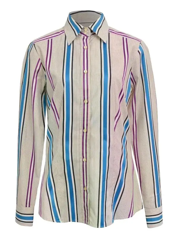 Etro Striped Button-down Shirt - Neutrals