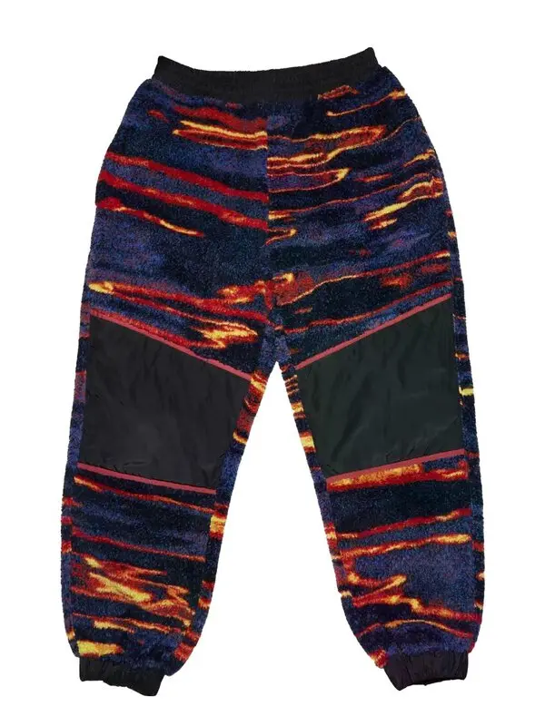 BLUE SKY INN Fleece-texture Panelled Track Pants - Blue