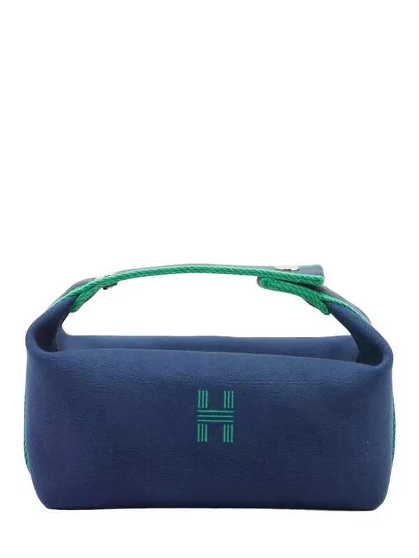 Hermès Toile Bride A Brac Vanity Bag - Blue