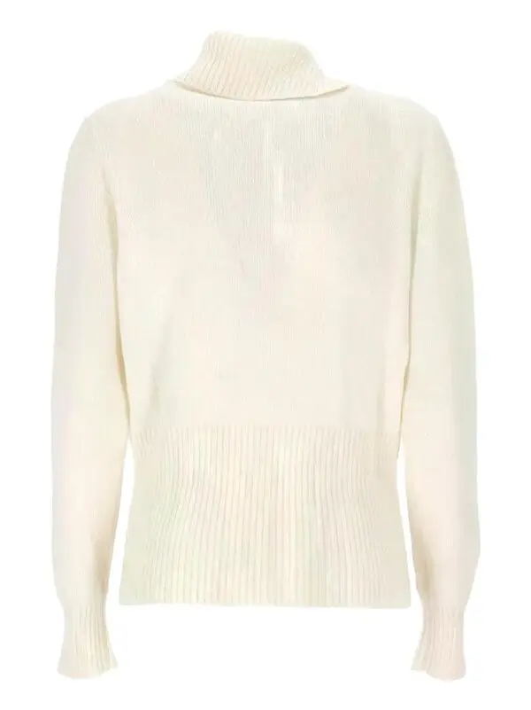 GRAN SASSO Ribbed-knit Shawl-collar Sweater - Neutrals