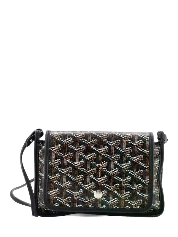Goyard Plumet Clutch Wallet Coated Canvas Cross Body Bag - Black