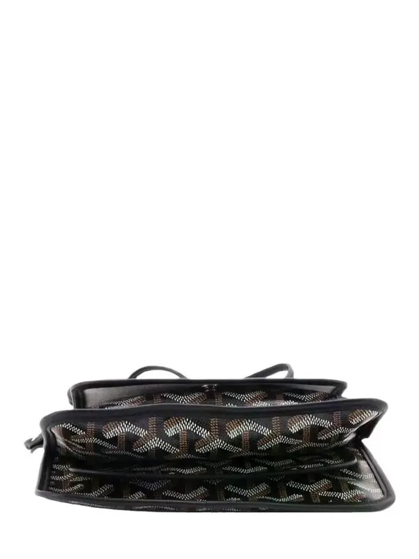 Goyard Plumet Clutch Wallet Coated Canvas Cross Body Bag - Black