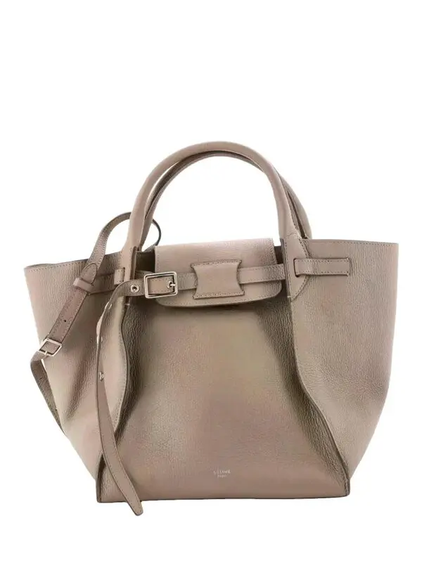 Celine Grained Calfskin Small Satchel - Neutrals
