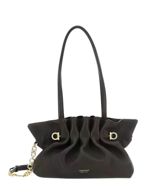 FERRAGAMO Soft Bag S - Brown