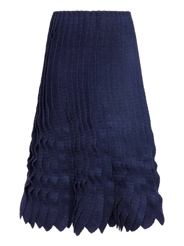 Alaïa Ruffled Pleated Skirt - Black