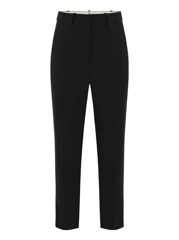 Elisabetta Franchi Lightweight Crêpe-fabric Trousers - Black