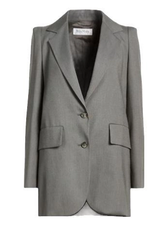 Max Mara Single-breasted Suit Jacket - Gray