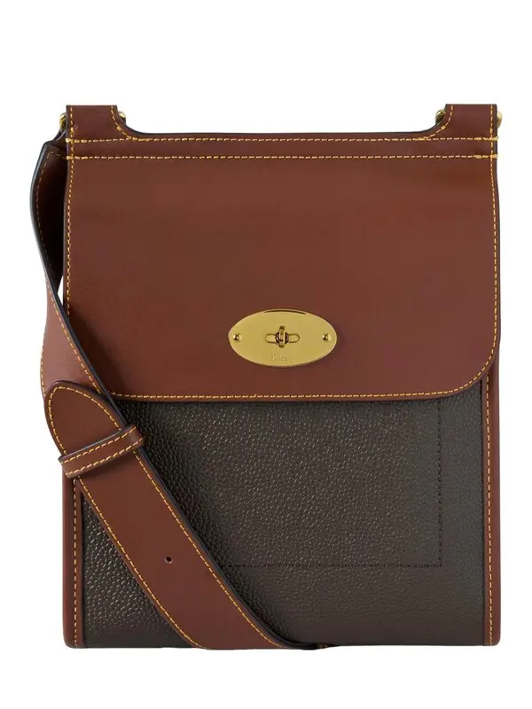 Mulberry Antony Eco Scotchgrain And Leather Satchel - Brown