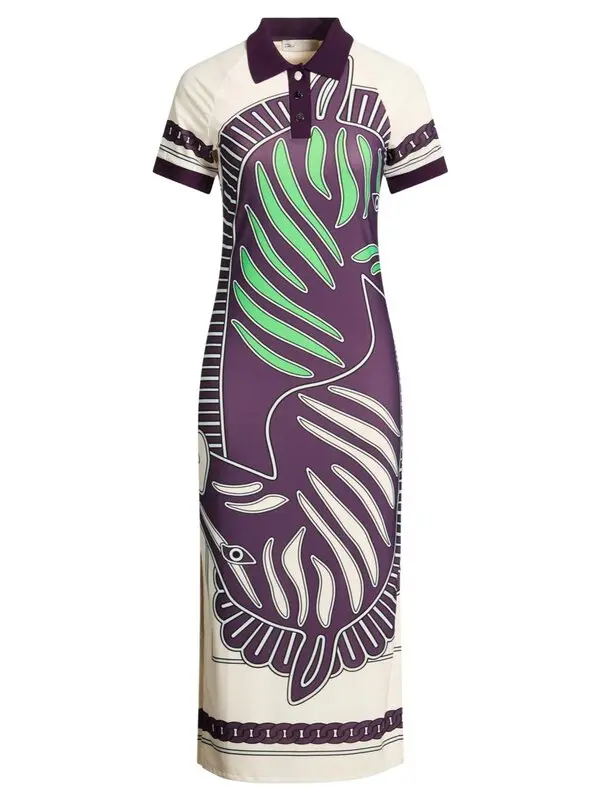 Tory Burch Multicolor Polo Dress - Gray