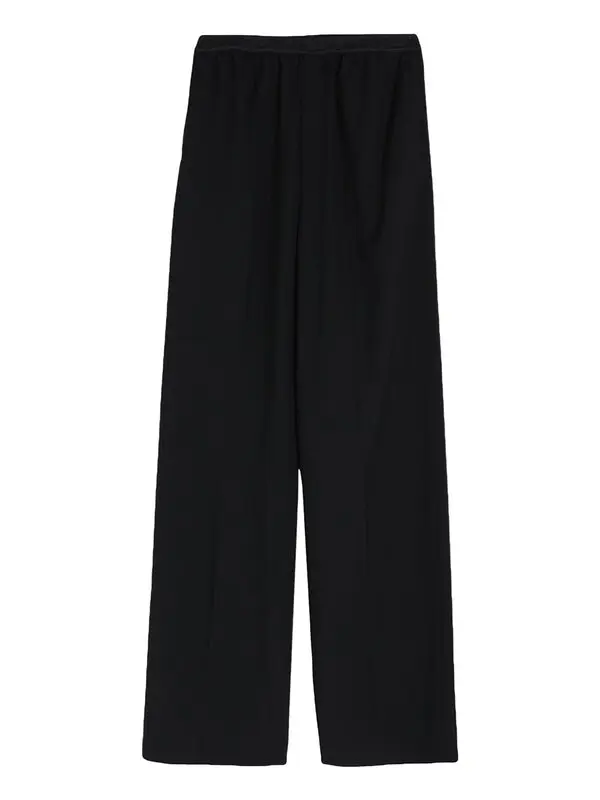 Balenciaga Wide-leg Cool Wool Trousers - Black