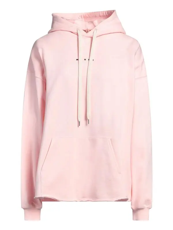 Marni Hooded Long Sleeve Sweatshirt - Pink